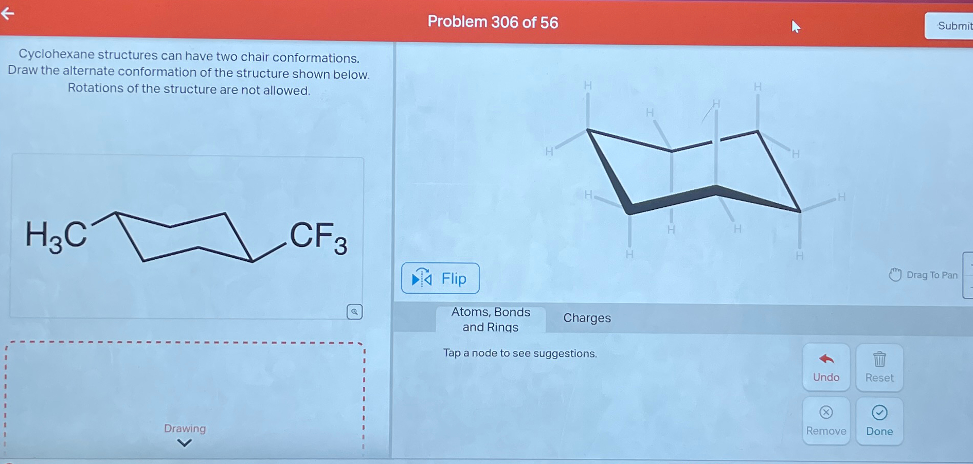 Solved Problem 306 ﻿of 56Cyclohexane structures can have two | Chegg.com