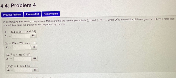 Solved 44 Problem 2 Previous Problem Problem List Next 3237
