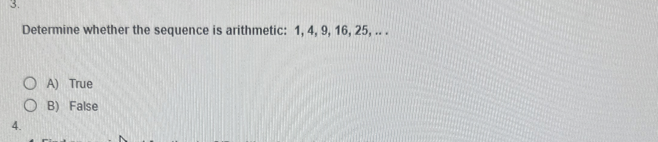 Solved Determine whether the sequence is arithmetic: | Chegg.com
