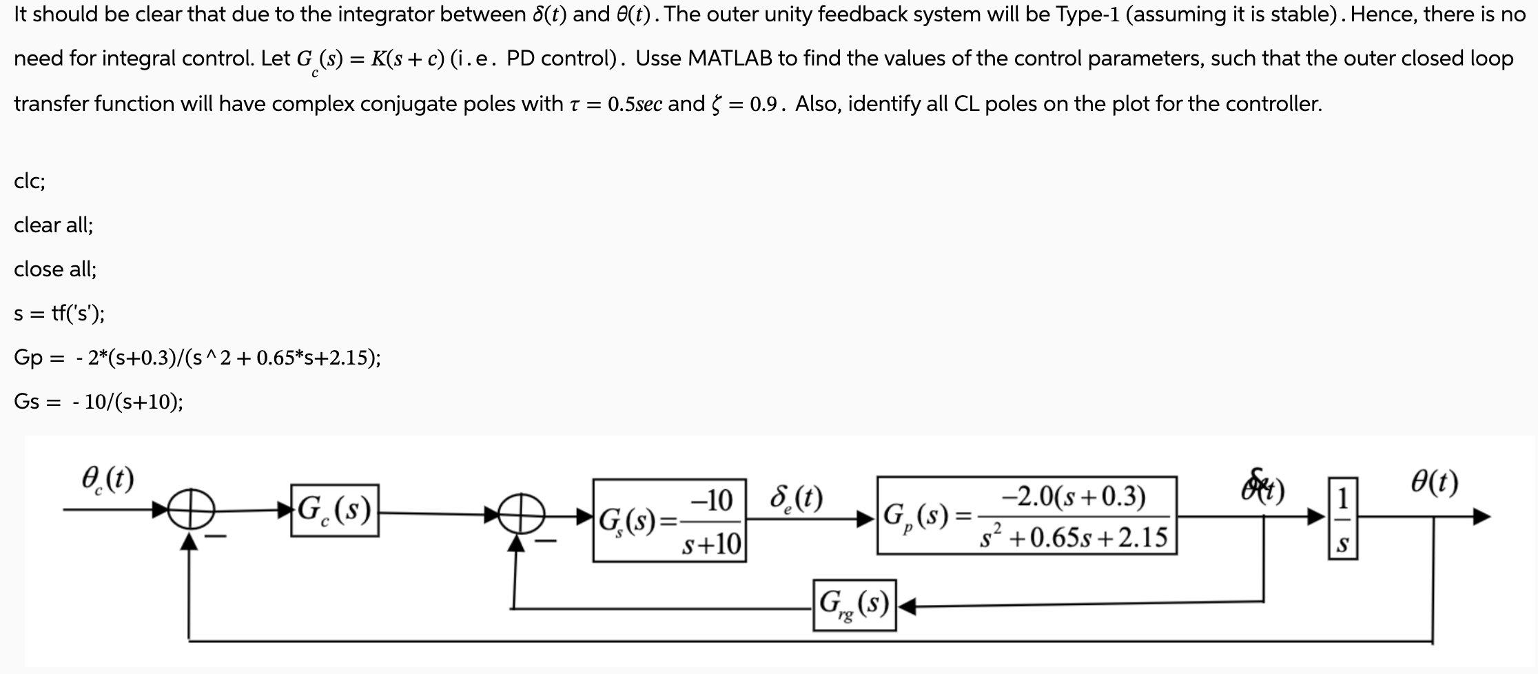 Solved It should be clear that due to the integrator between | Chegg.com