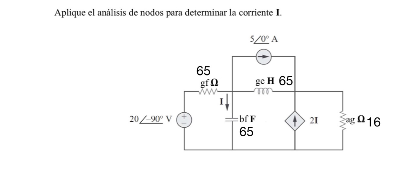 Aplique el análisis de nodos para determinar la | Chegg.com