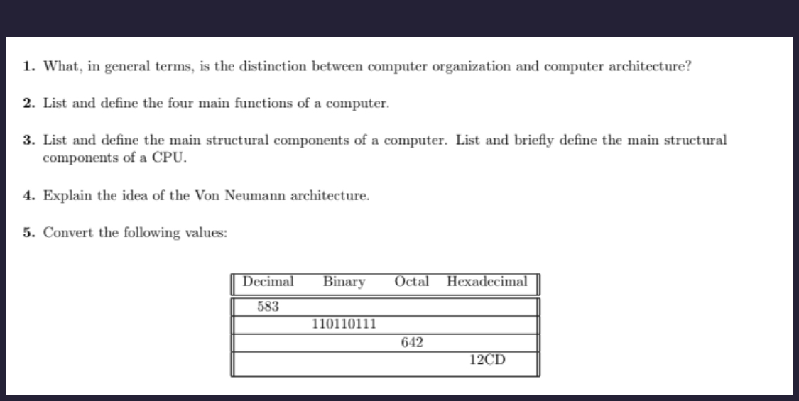 Solved What, in general terms, is the distinction between | Chegg.com