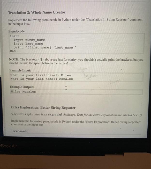 Solved ructions for your foochon Instructions In this | Chegg.com