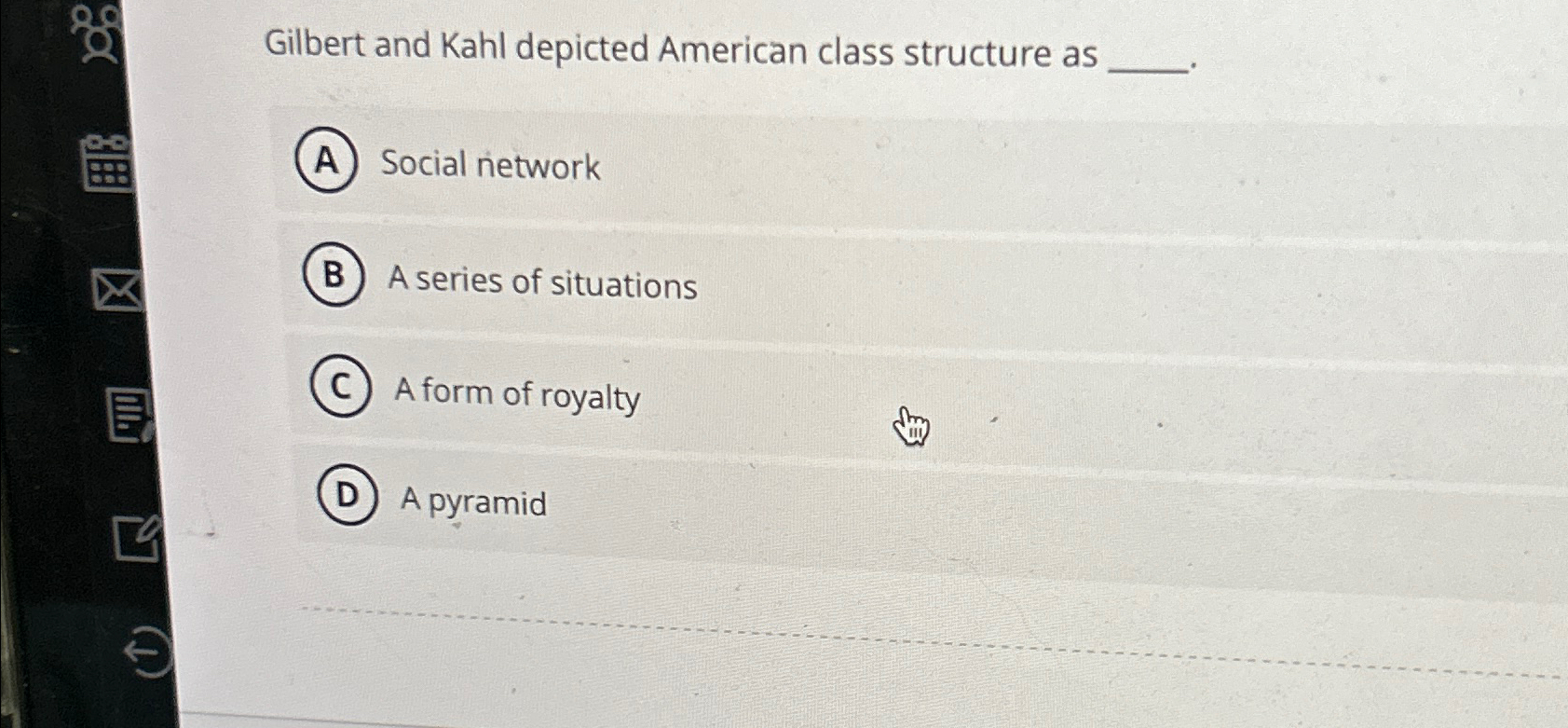 Solved Gilbert and Kahl depicted American class structure | Chegg.com