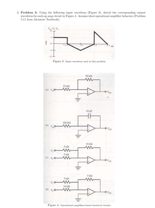 Solved 3 Problem 3 Using The Following Input Waveform