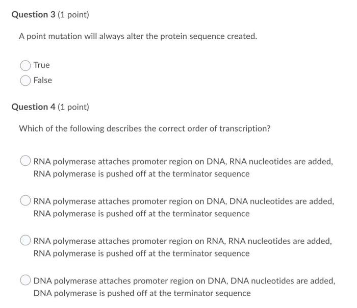 Solved Question 1 (1 point) The mutation that causes sickle | Chegg.com
