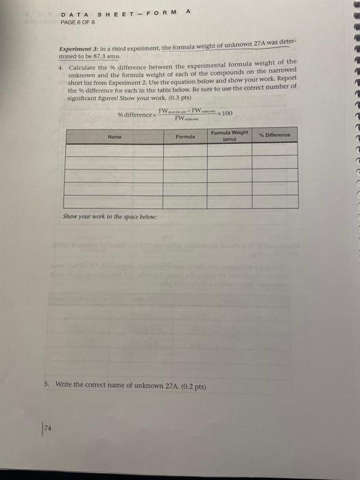 Solved PART 2. IDENTIFYING AN UNKNOWN ACIDIC, BASIC, OR | Chegg.com
