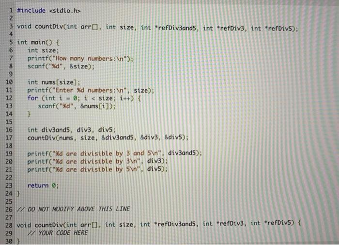 Solved Overview Modify the program below by completing the | Chegg.com