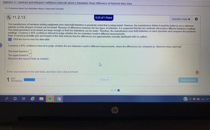 Solved Objective 2: Construct and interpret Confidence | Chegg.com