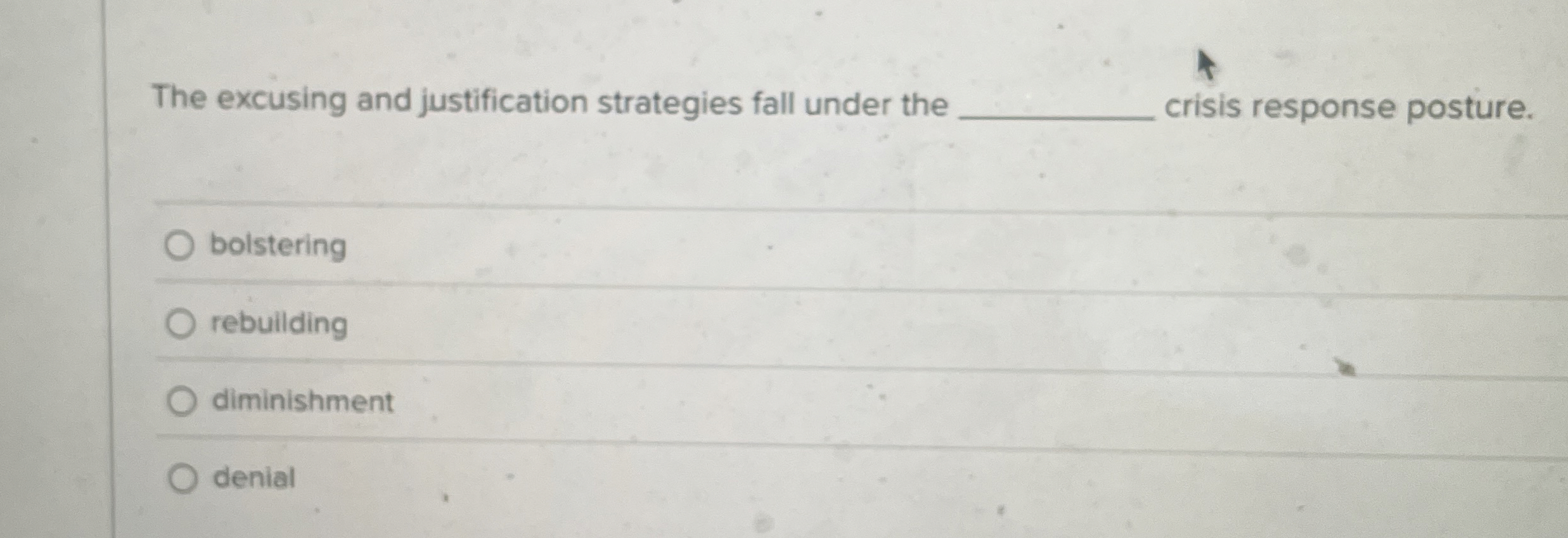 Solved Question 2Which of the following should NOT be | Chegg.com
