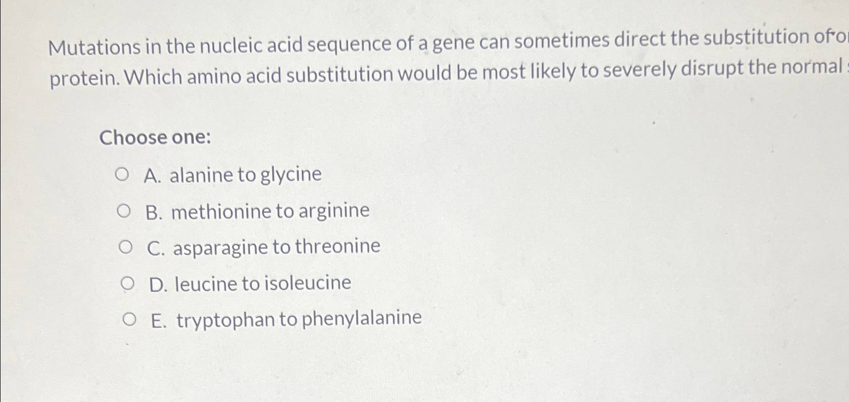 Solved Mutations in the nucleic acid sequence of a gene can | Chegg.com