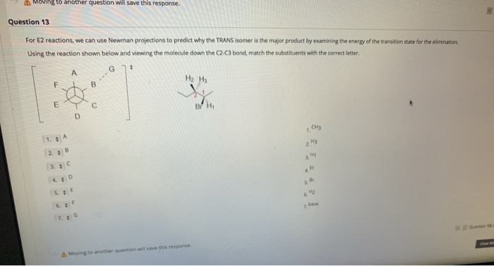 Solved For E2 reactions, we can use Newman projections to | Chegg.com