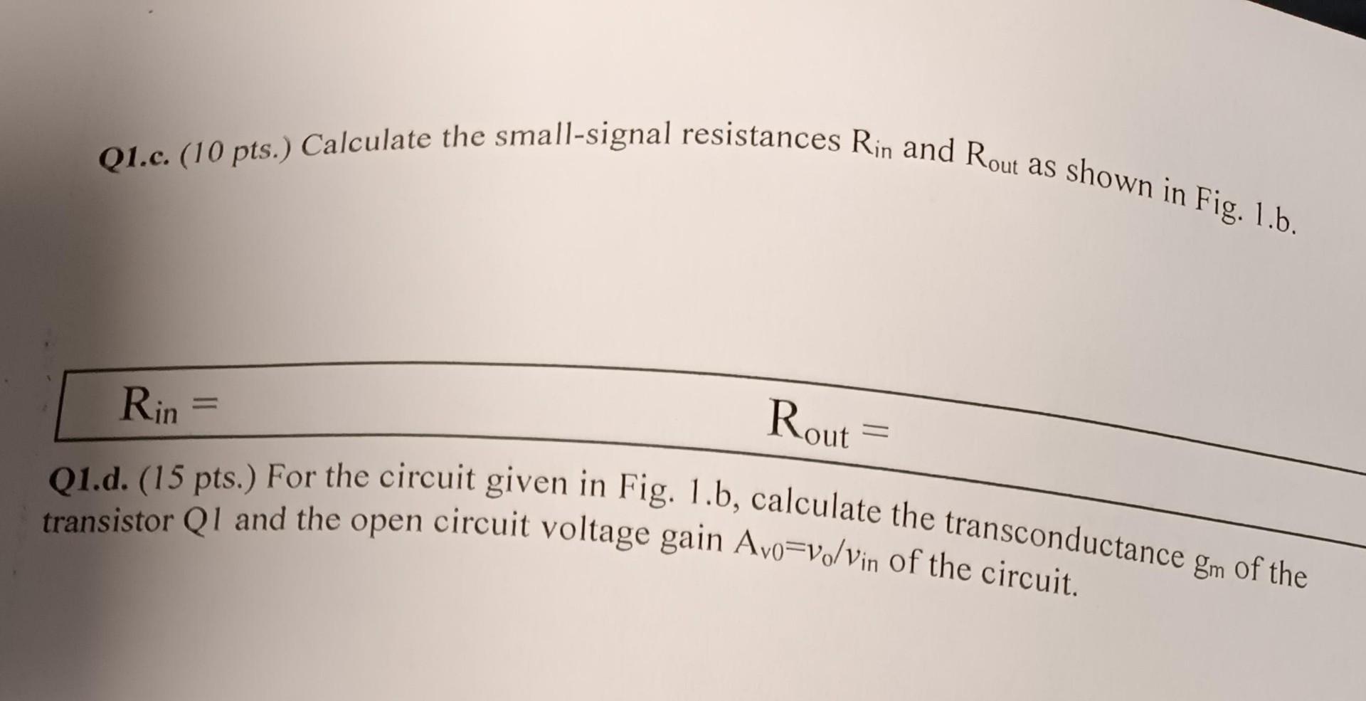 Q1. For the circuits given in Figure 1, solve the | Chegg.com