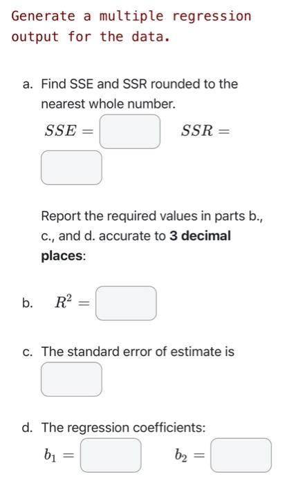 Solved Suppose in a regression analysis to predict house | Chegg.com