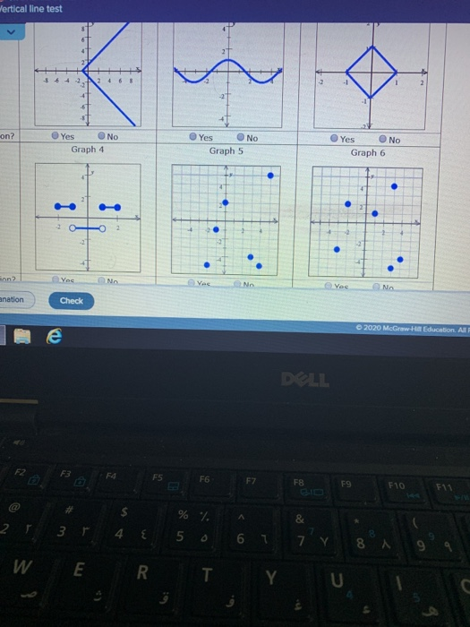 Solved Wertical line test on? Yes Graph 4 Yes No Graph 5 Yes | Chegg.com