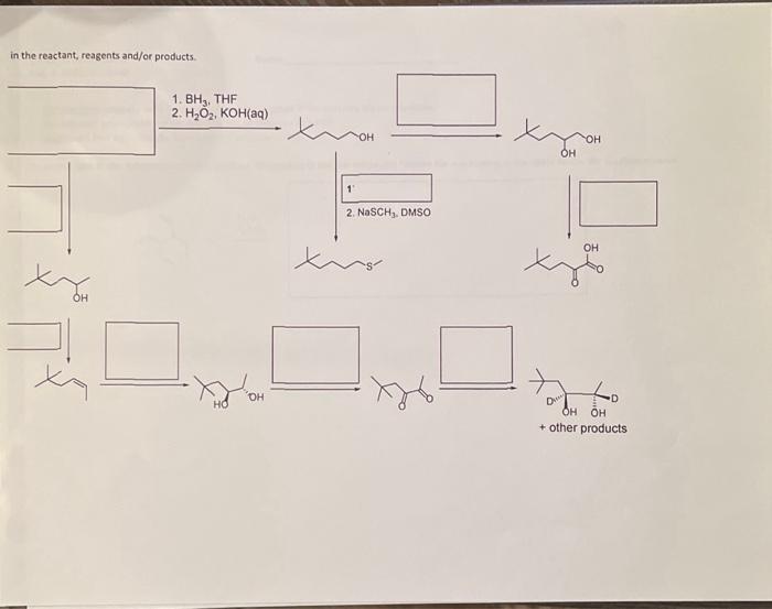 Solved can someone help plz? fill in the reactants, | Chegg.com