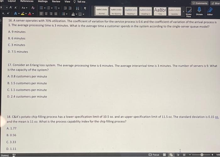 Solved 16 A Server Operates With 70 Utilization The