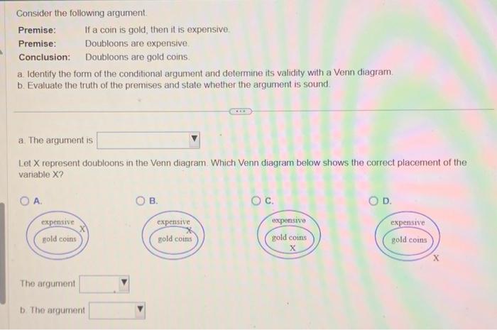 Solved Consider the following argument. Premise: If a coin | Chegg.com