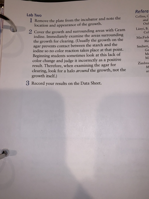 Solved LAB SECTION I WAS PRESENT AND PERFORMED THIS EXERCISE | Chegg.com