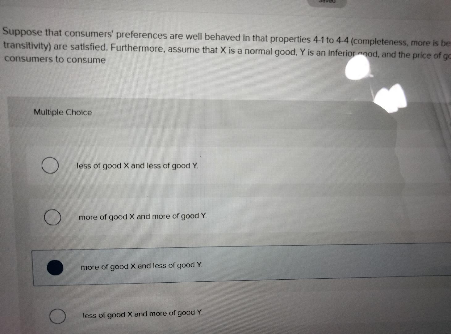 Solved Suppose that consumers' preferences are well behaved | Chegg.com