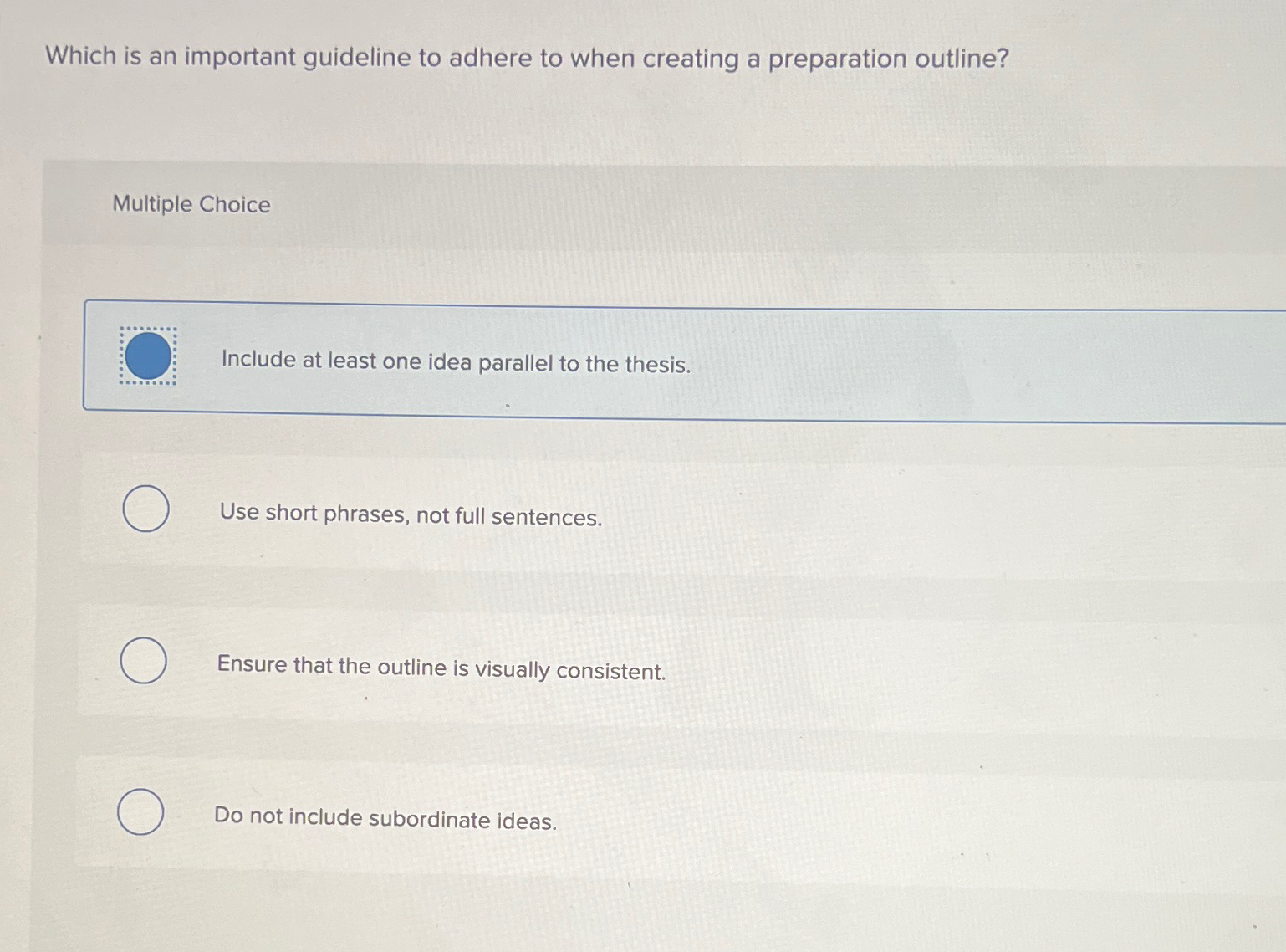 Solved Which is an important guideline to adhere to when | Chegg.com
