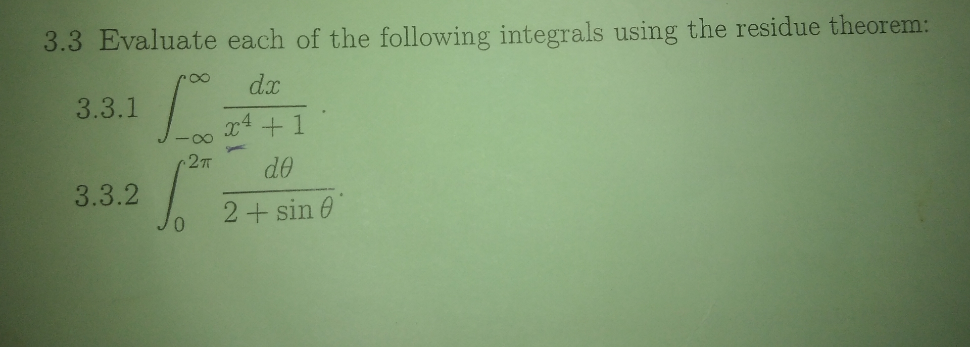 Solved .Complex analysis... 3 ﻿Evaluate each of the | Chegg.com