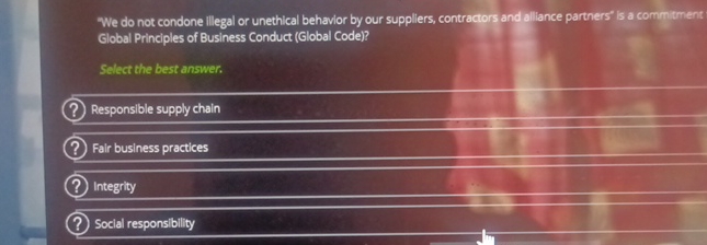 Solved We do not condone llegal or unethical behavior by our | Chegg.com