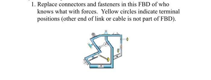 Solved 1. Replace connectors and fasteners in this FBD of | Chegg.com