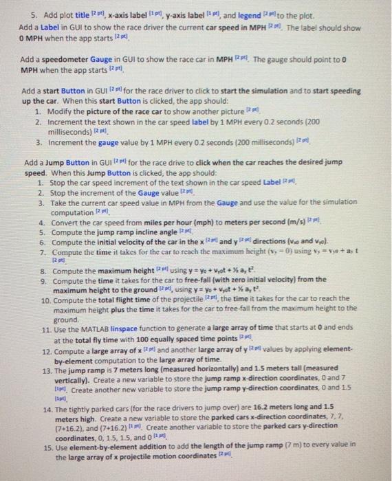 The objective of the car jump competition is to drive | Chegg.com