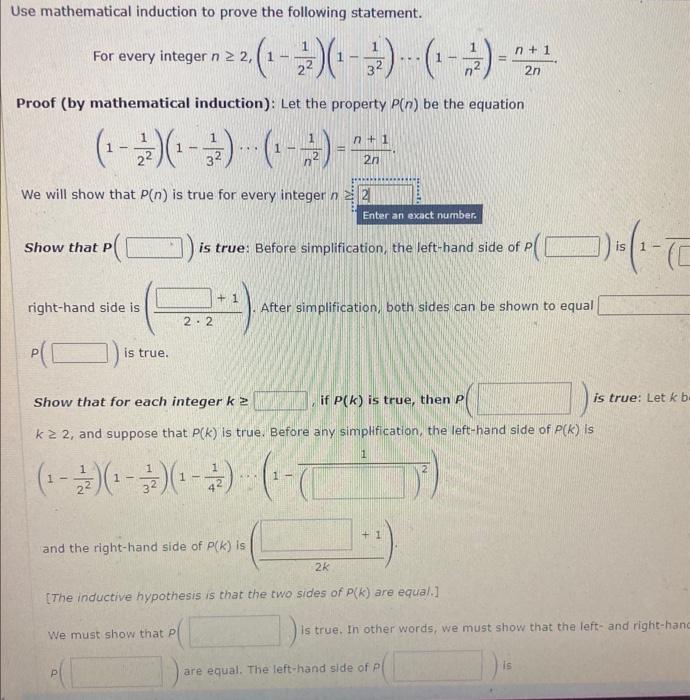 Solved Use mathematical induction to prove the following | Chegg.com