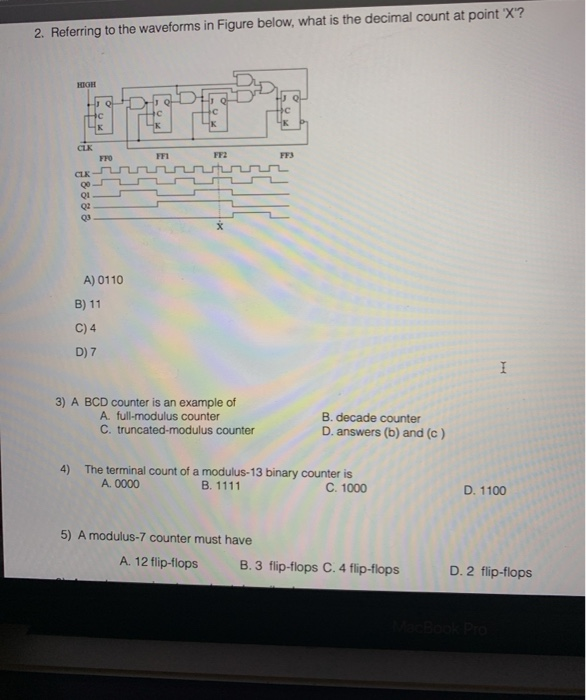 Solved 2. Referring to the waveforms in Figure below, what | Chegg.com