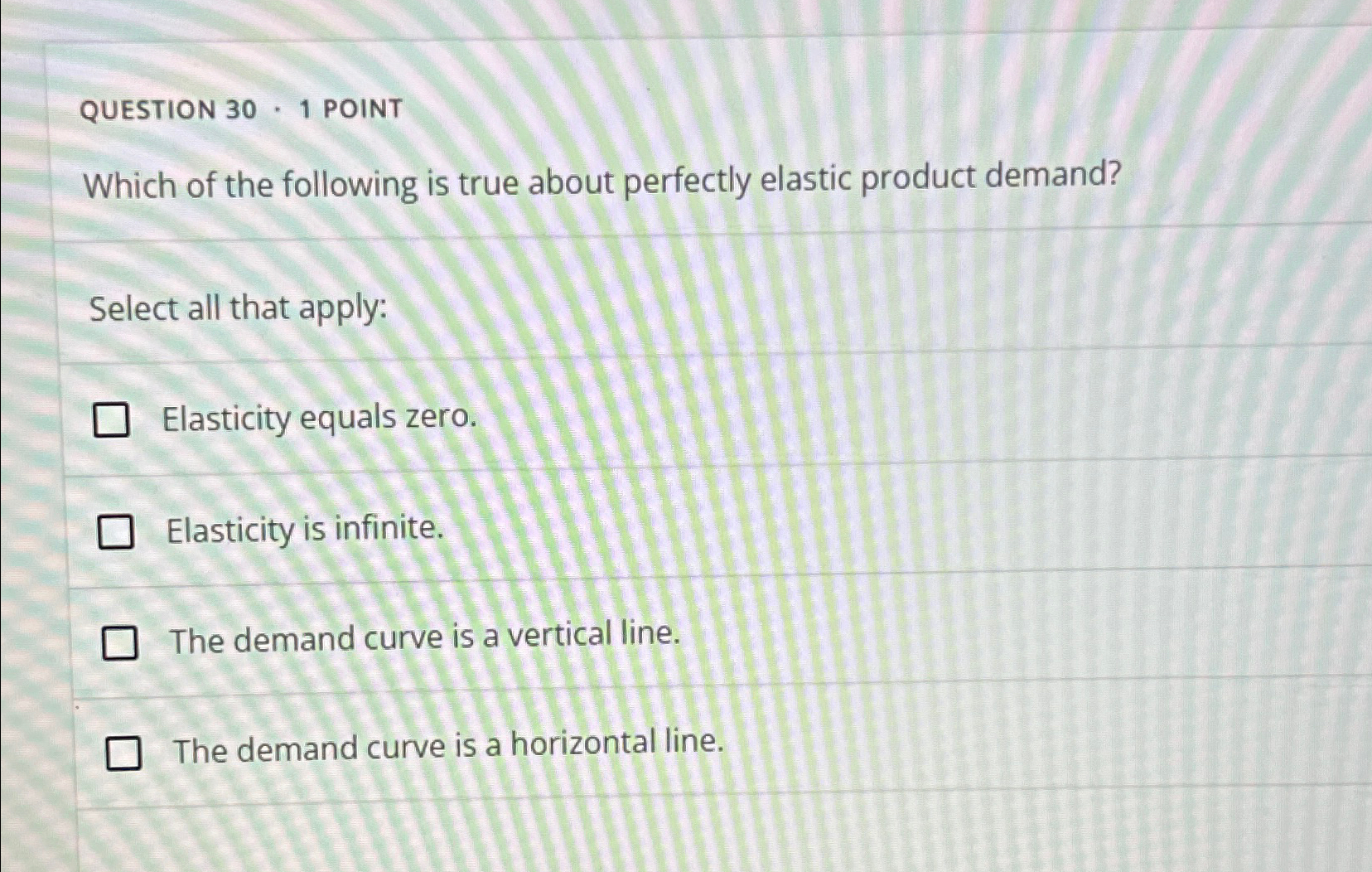 Solved QUESTION 30 - 1 ﻿POINTWhich of the following is true | Chegg.com