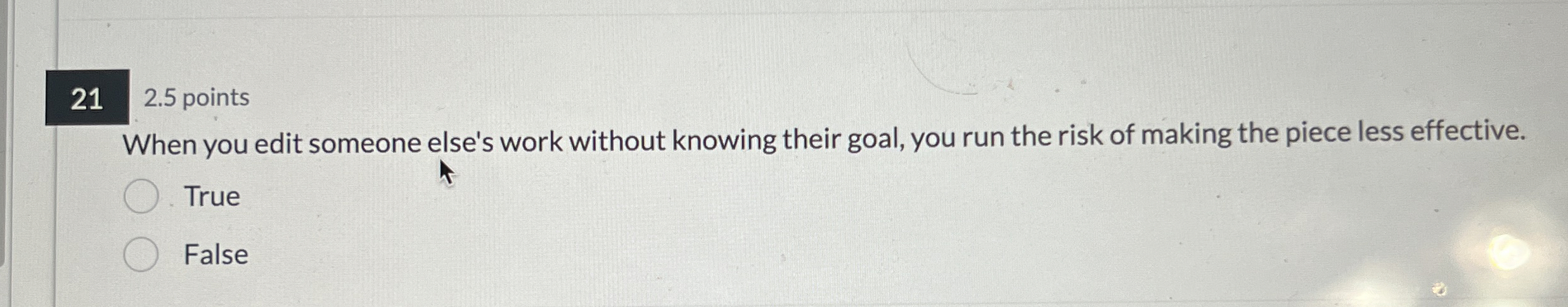 Solved 212.5 ﻿pointsWhen you edit someone else's work | Chegg.com