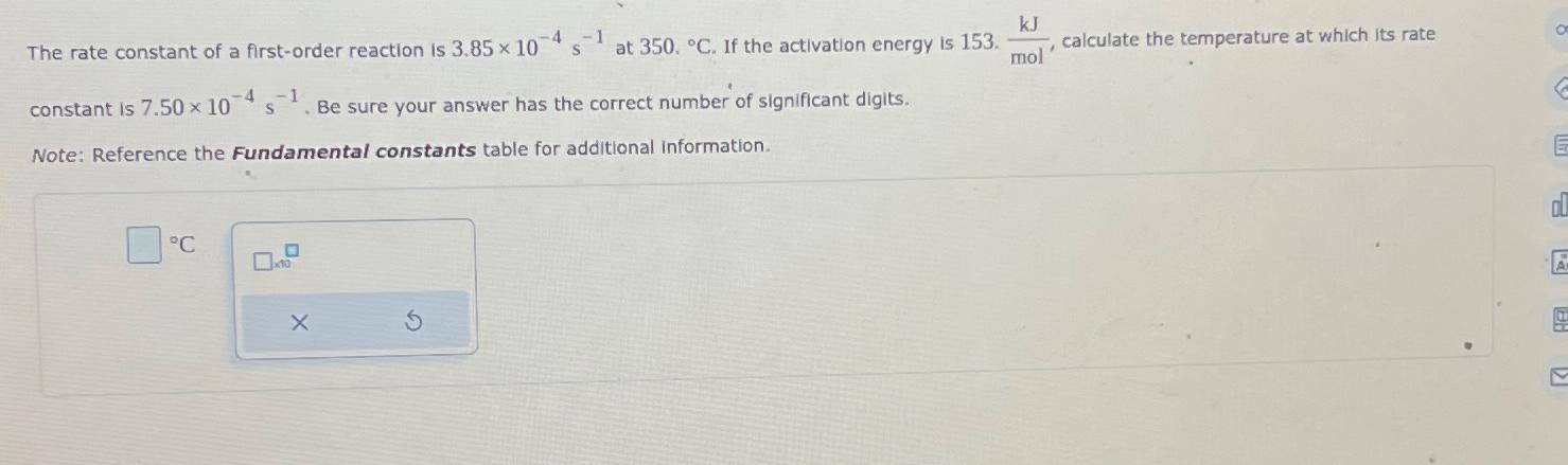 Solved constant is 7.50×10-4s-1. ﻿Be sure your answer has | Chegg.com