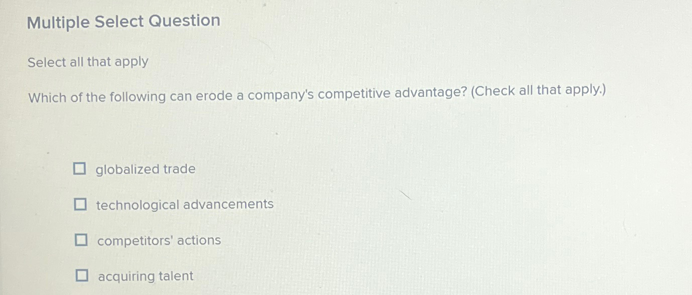 Solved Multiple Select QuestionSelect all that applyWhich of | Chegg.com