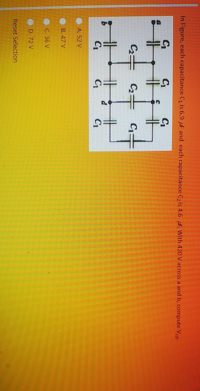 Solved In Figure, each capacitance C1 is 6.9 F and each | Chegg.com