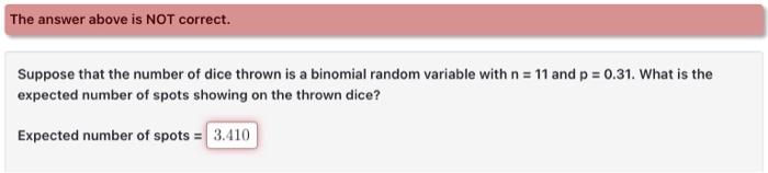 Solved Suppose that the number of dice thrown is a binomial | Chegg.com