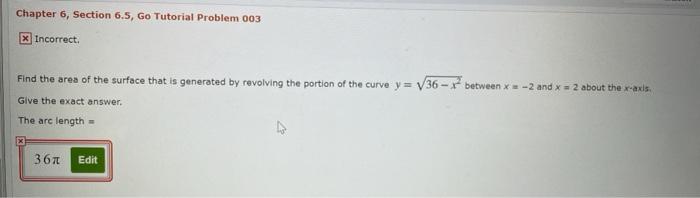 Solved Chapter 6, Section 6.5, Go Tutorial Problem 003 X | Chegg.com