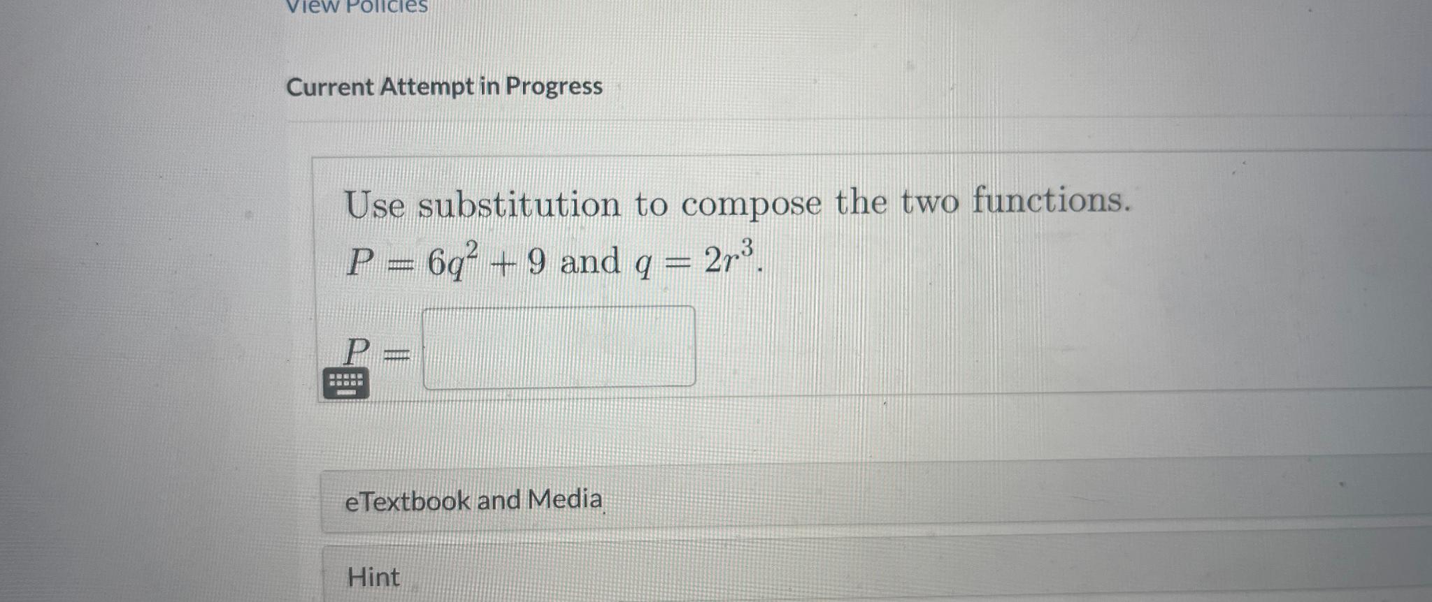 Solved Current Attempt in ProgressUse substitution to | Chegg.com