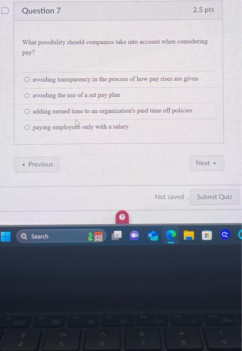 Solved What possibility should companies take into account | Chegg.com