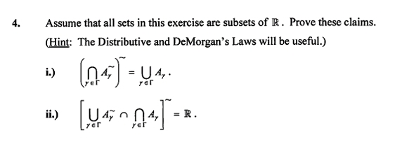 Assume that all sets in this exercise are subsets of | Chegg.com