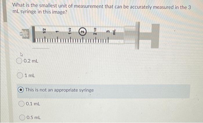 Solved What is the smallest unit of measurement that can be | Chegg.com