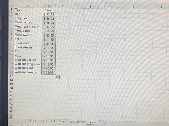 Solved On the Q1 worksheet enter a formula in cell H5 to | Chegg.com