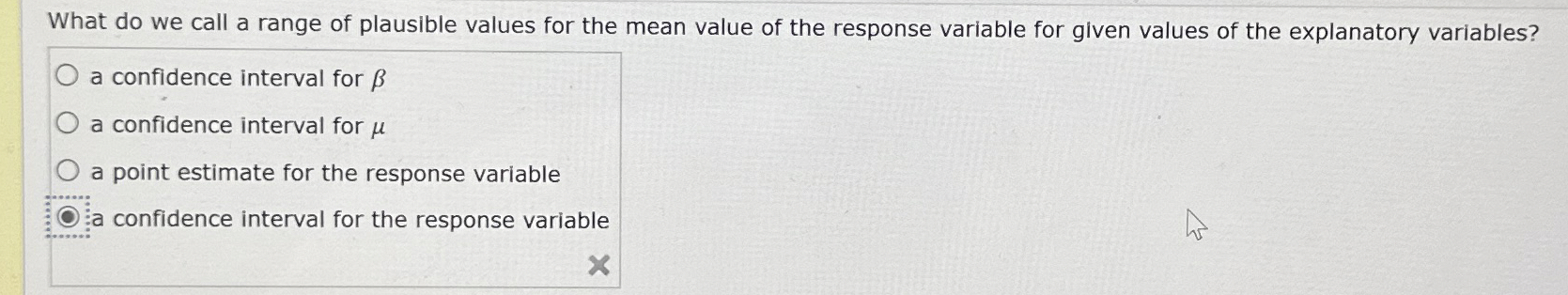 Solved What do we call a range of plausible values for the | Chegg.com