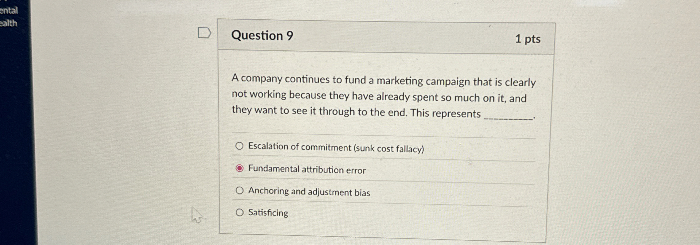 Solved Question 91 ﻿ptsA company continues to fund a | Chegg.com