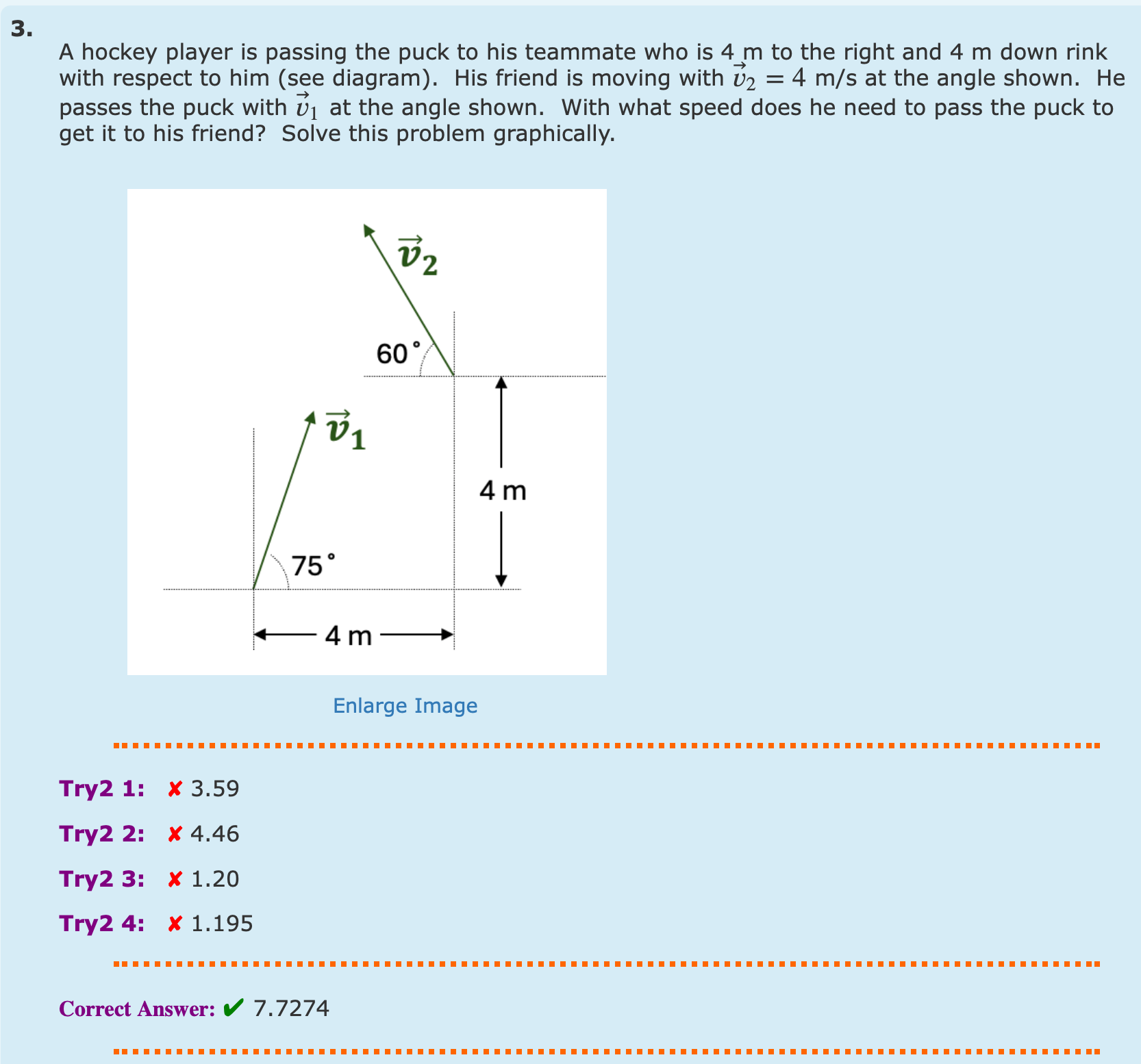 Please solve this using projectile motion concepts if | Chegg.com