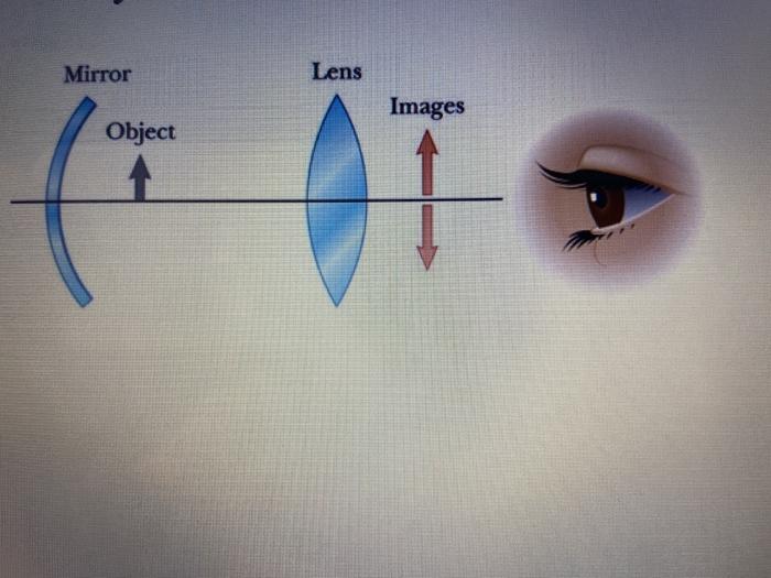 Solved An observer to the right of a mirror lens combination | Chegg.com