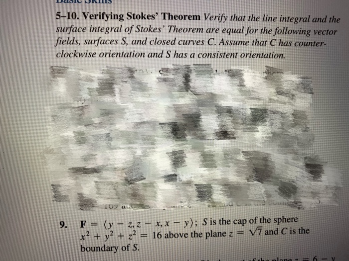 Solved 5–10. Verifying Stokes' Theorem Verify that the line | Chegg.com