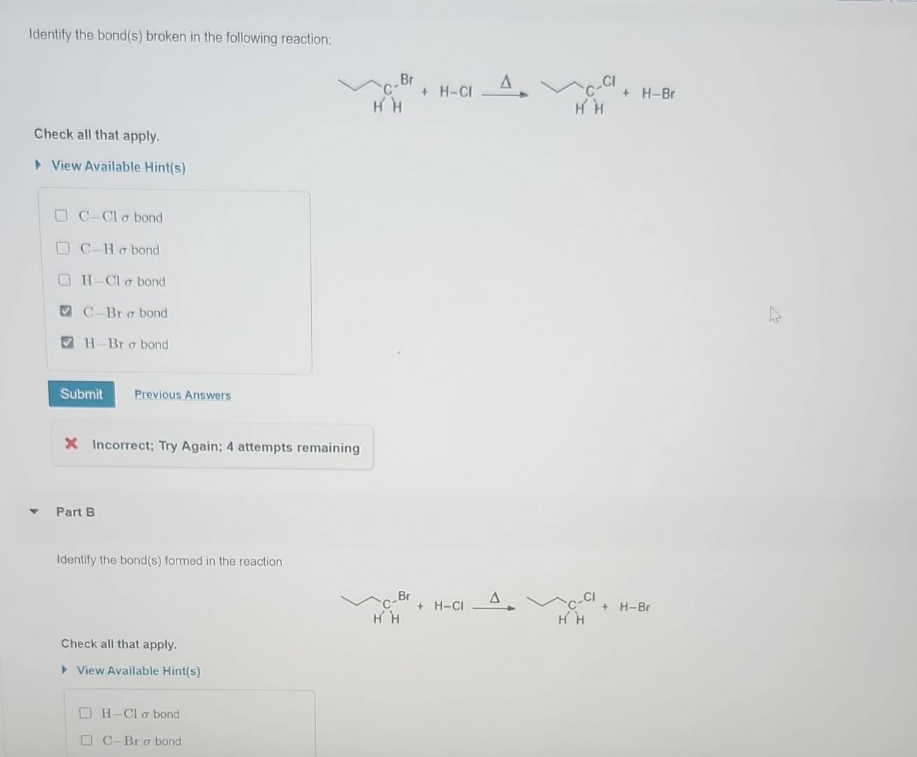 [Solved]: Identify the bond(s) broken in