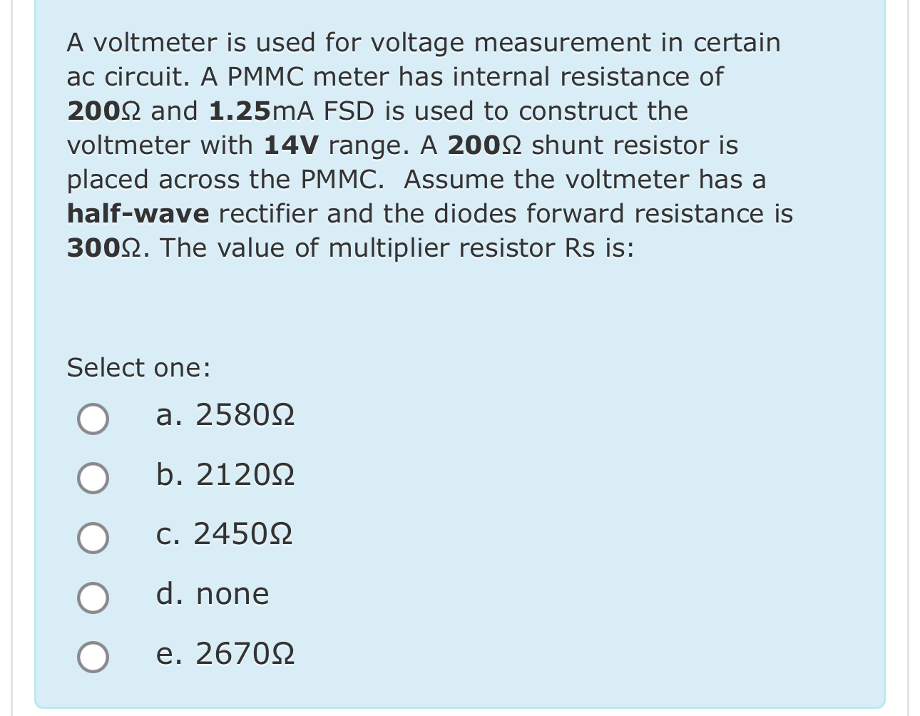 Solved A voltmeter is used for voltage measurement in | Chegg.com
